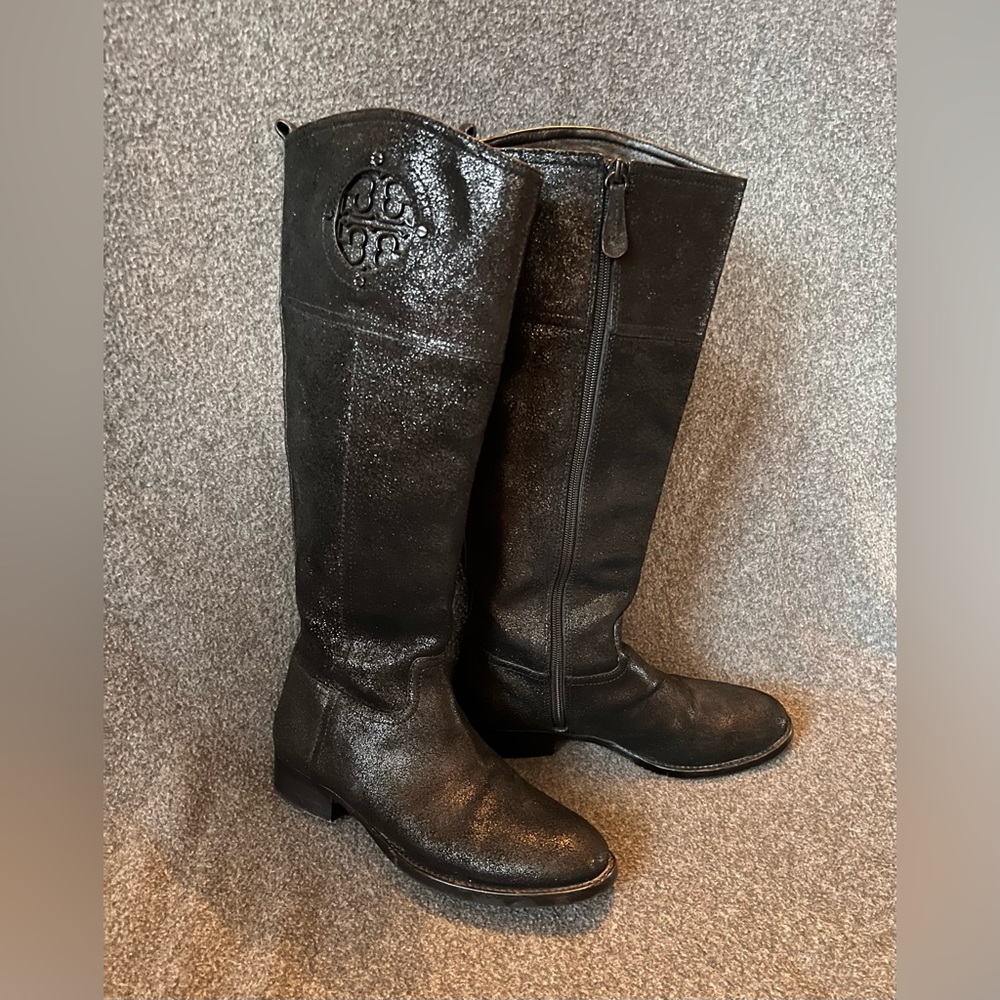 Tory Burch Kiernan Knee High Riding Boots Euc - Gem